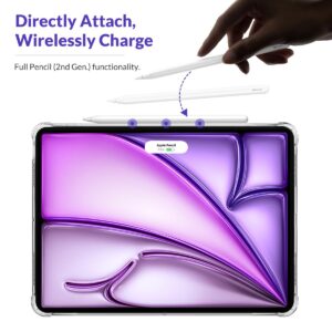 MoKo Clear Case for iPad Air 6th 11 Inch (M2) 2024, iPad Air 5th/4th Generation 10.9 Inch (2022/2020), Case with Soft TPU Reinforced Corner, Anti-Scratch Case for iPad Air 11 in & Air 10.9 in, Clear