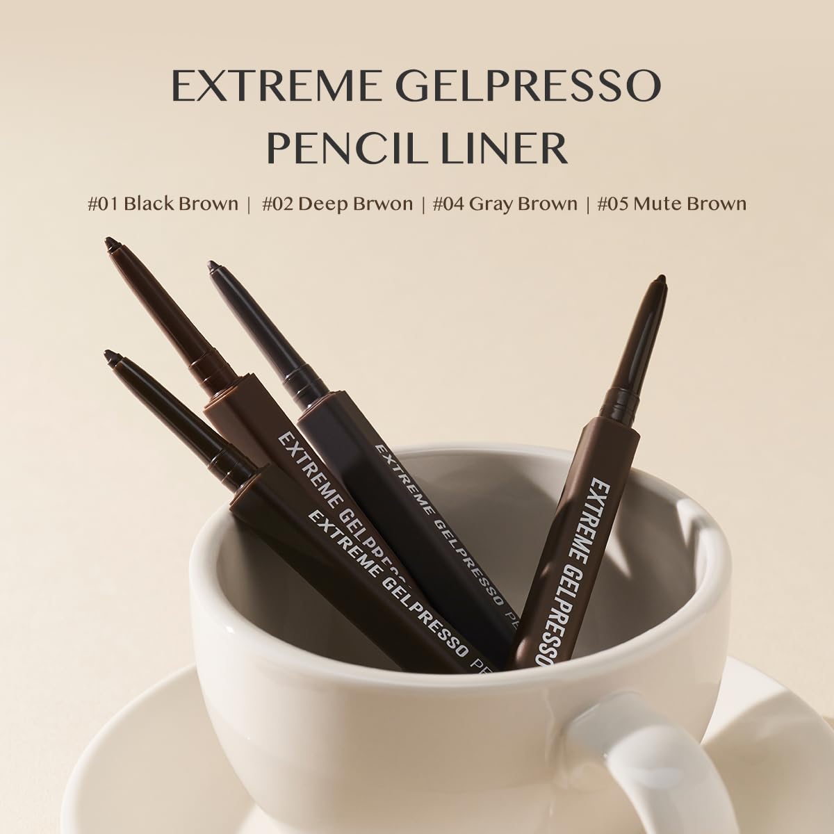 CLIO Extreme Gelpresso Pencil Liner 02 Deep Brown