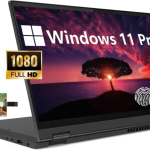 New Lenovo Flex 5 2-in-1 Convertible Business Laptop, 14” FHD Touchscreen, AMD Ryzen 7 5700U, Windows 11 Pro, 16GB RAM 1TB SSD,32GB Durlyfish USB Card