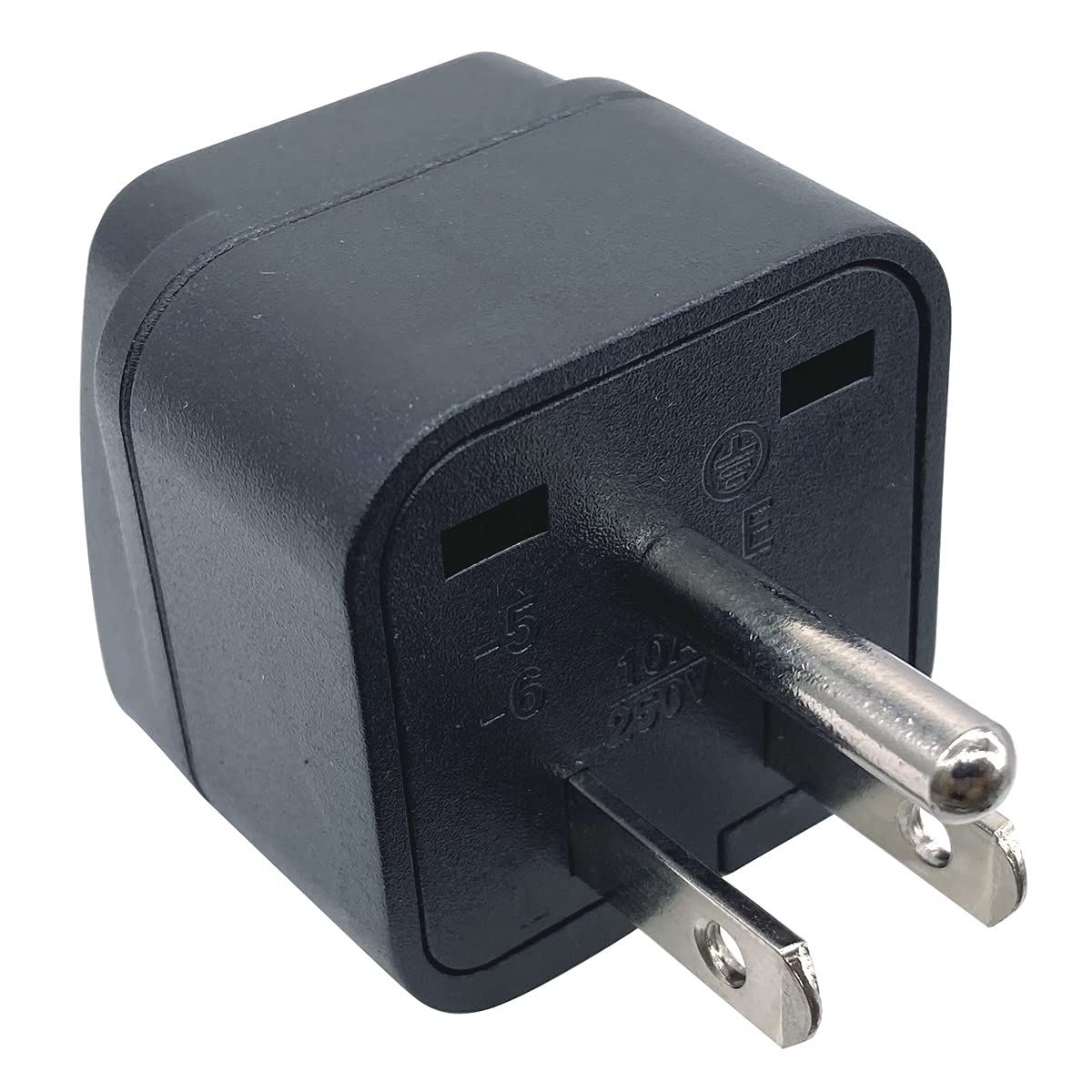 Australian/New Zealand to US/Canada Plug Adaptor, 3-pin AUS/China/New Zealand Plug Convert to 3-pin United State/Canada Socket with Safety Shutter (3 Pieces)