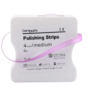 faruijie dental polishing strip - dental file for teeth deep teeth cleaning tool teeth abrasive finishing strip sanding grinding dental sandpaper 4mm x 6m