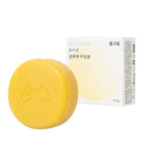 donggubat the right shampoo bar (for oily scalp) 3.52oz (100g), plastic-free and zero waste, produced by organic and vegan certificated factory