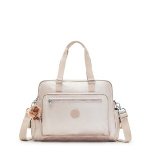 kipling alanna metallic diaper bag quartz metallic