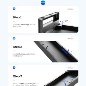 ENUSUNG Detachable Monitor Stand with USB 3.0/2.0 Ports Steel Dual Monitor Riser for Desk, Metal Computer Stand for Office, Desktop, Laptop, PC, iMac up to 32 Inches (Black)