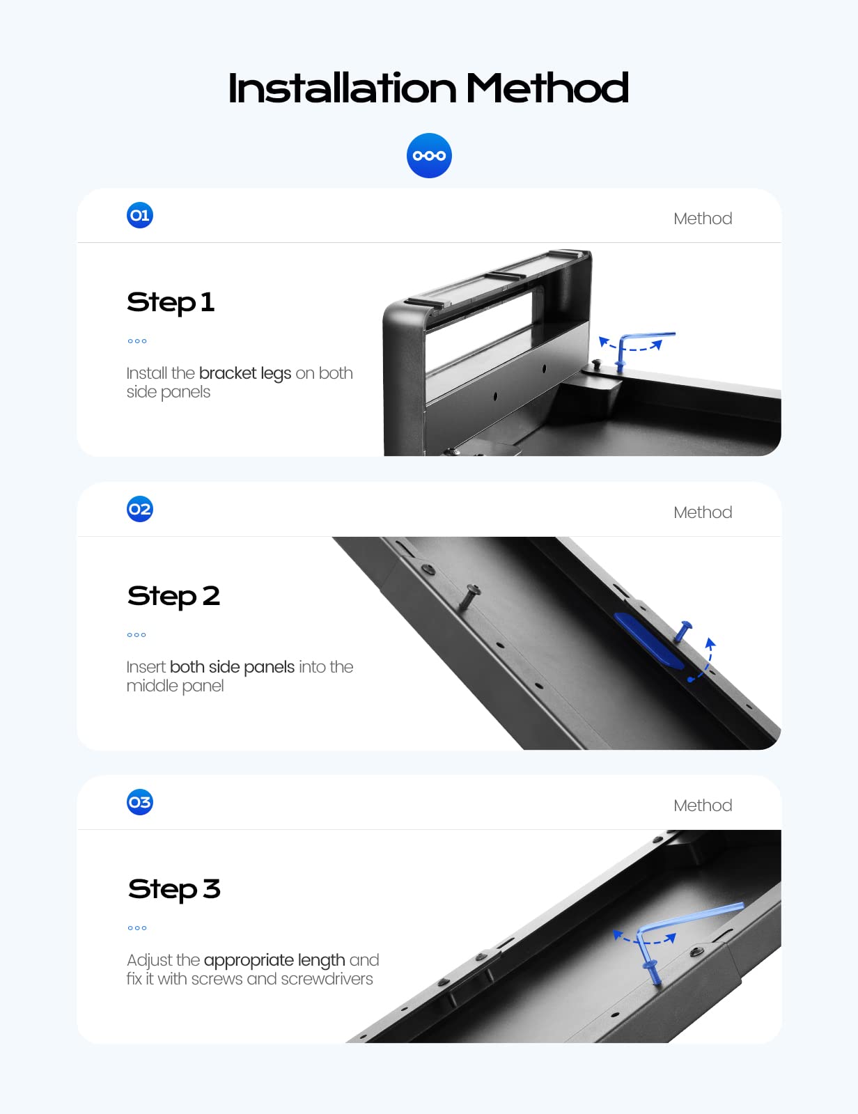 ENUSUNG Detachable Monitor Stand with USB 3.0/2.0 Ports Steel Dual Monitor Riser for Desk, Metal Computer Stand for Office, Desktop, Laptop, PC, iMac up to 32 Inches (Black)