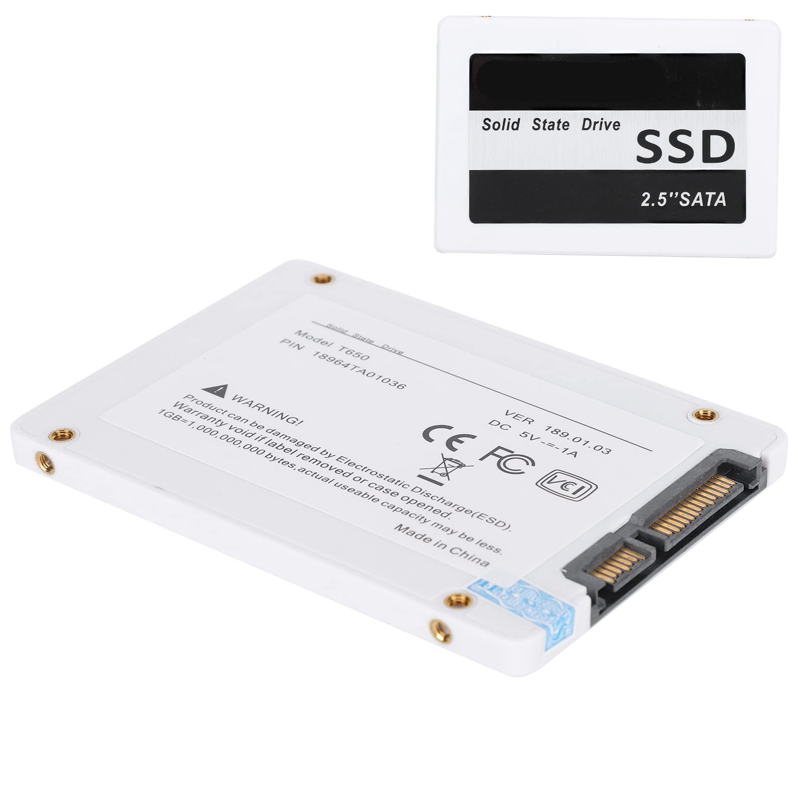 Entatial Solid State Drive, Good Performance Video Storage Solid State Disk Portable Firm Sturdy for Laptop Desktop Computer(#6)