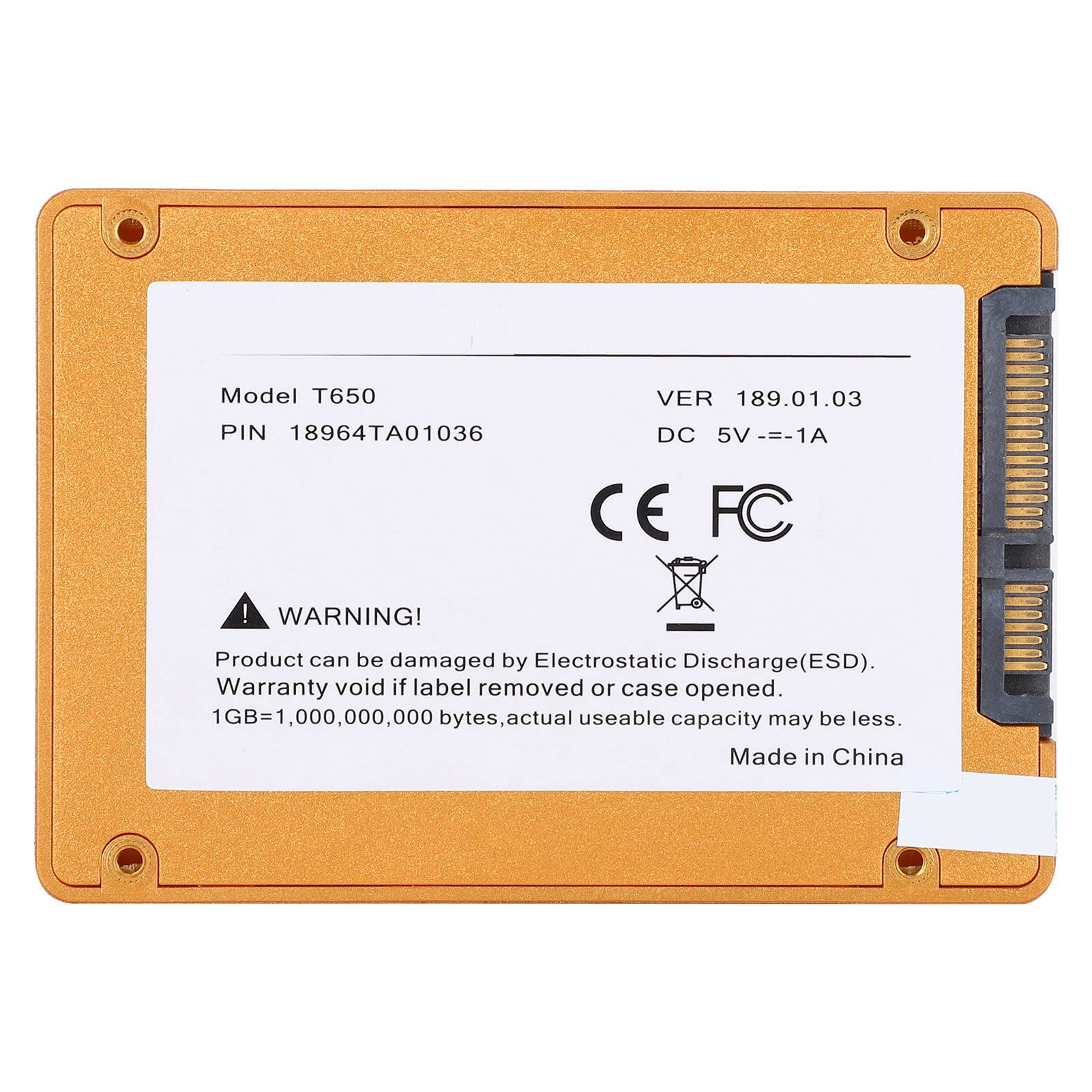 Entatial Solid State Hard Disk, Professional Picture Storage Solid State Drive Good Performance Firm Sturdy Portable for Office Worker for Laptop Desktop Computer(#2)