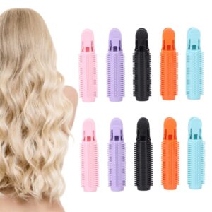 filfeel volumizing hair curling tools - 10pcs root clips, spiral clamps for natural diy curly hairstyling