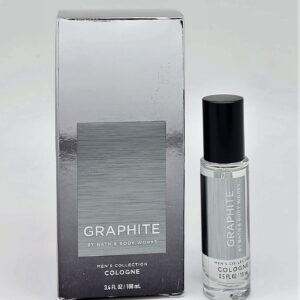 Bath & Body Works - Graphite – Men’s Collection -2- pc Bundle - Cologne - 3.4 fl oz and Mini Cologne - 0.5 fl oz.