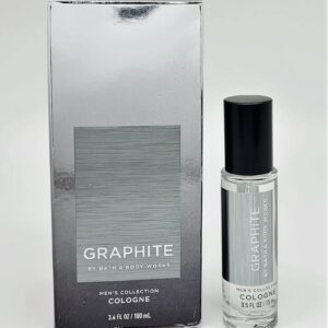 Bath & Body Works - Graphite – Men’s Collection -2- pc Bundle - Cologne - 3.4 fl oz and Mini Cologne - 0.5 fl oz.