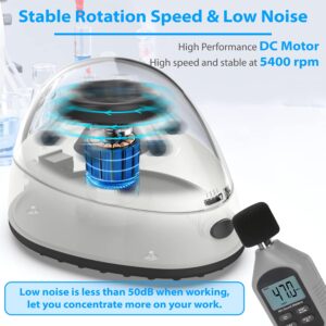 FOUR E'S SCIENTIFIC Laboratory Vortex Mixer with Mini Centrifuge 5400rpm