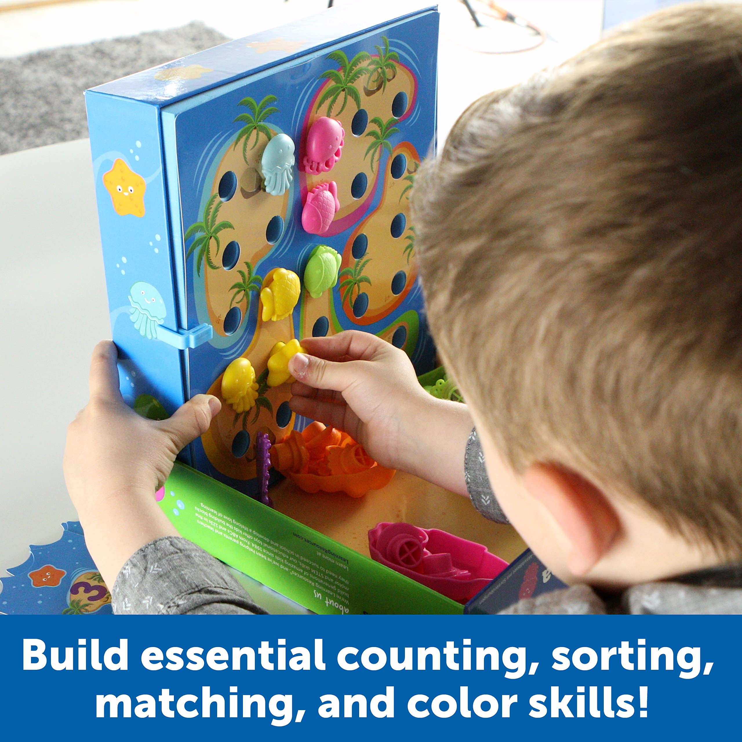 Learning Resources Under The Sea Sorting Set - 46 Pieces, Age 3+ Toddler Activities, Educational Toys Set, Color Teaching Toys