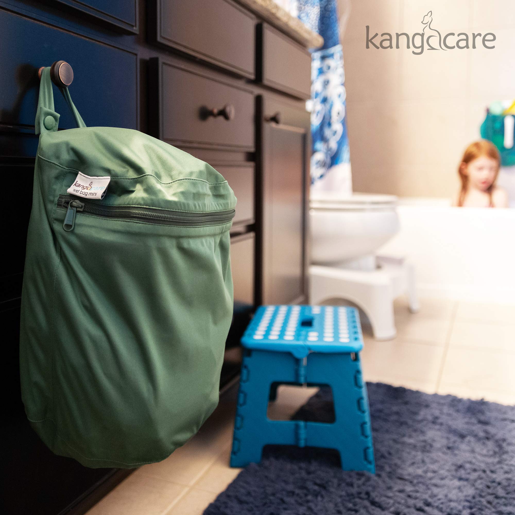 Kanga Care Wet Bag Mini Seam Sealed Waterproof 3D Dimensional for Baby Cloth Diapers, Travel, Beach, Pool, Gym, Swim | Finn