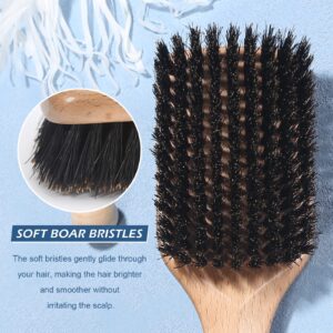 BESTOOL 100% Pure Boar Bristle Hair Brush - Premium Design for Fine to Medium Hair, Enhancing Texture and Vibrancy