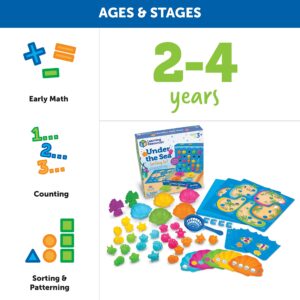 Learning Resources Under The Sea Sorting Set - 46 Pieces, Age 3+ Toddler Activities, Educational Toys Set, Color Teaching Toys