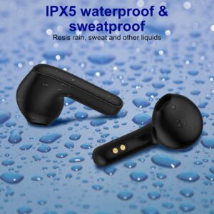 Tikgram TWS Bluetooth Earbuds,Kids Wireless Ear Bud with Cute Charging Case,Bluetooth 5.1smart Touch,HiFi Stereo,IPX5 Waterproof 36H Playtime Earphones for Teens,for iOS and Android