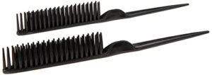 cocoblack naturals 3 row styling comb for detangling, defining and separating curls (black)