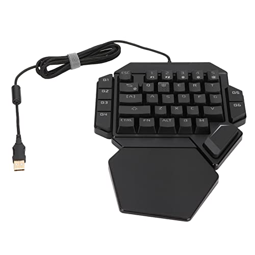 One-Handed Gaming Keyboard, 35 Keys Mechanical Numpad ​with 6 Programmable Keys, RGB Backlit, Game Controller for PC Gamer, Wired USB Numeric Keypad