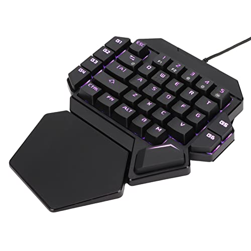 One-Handed Gaming Keyboard, 35 Keys Mechanical Numpad ​with 6 Programmable Keys, RGB Backlit, Game Controller for PC Gamer, Wired USB Numeric Keypad