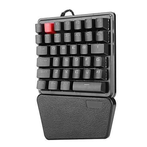 One-Handed Gaming Keyboard, 36 Keys Mechanical Numpad ​with LED Backlit, Gaming Keypad for PC Gamer, Wired USB Numeric Keypad, Portable Mini Number Pad