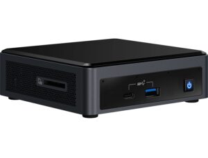 intel nuc kit nuc10i3fnk business mini desktop black (intel i3-10110u 2-core, 4gb ram, 128gb pcie ssd, intel uhd, wifi, bluetooth, 1xhdmi, sd card, win 10 home)