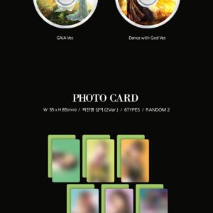 CRAXY Dance with God 2nd Mini Album Random Version CD+1p Poster+80p PhotoBook+2p PhotoCard+1p Folded Photo+1p Postcard+1p Transparency Card+Sticker+Tracking Kpop Sealed