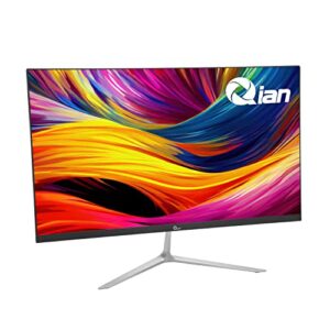 Qian 24” Frameless LED Anti-Glare PC Monitor, 1920x1080 FHD, 75Hz Refresh Rate, 6ms Response Time, 3000:1 Contrast Ratio, 16.7M Colors, 250cd/m2, 16:9, 178°, HDMI/VGA, 75x75mm VESA, Tilt, QM2382F