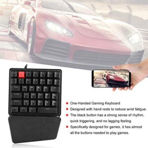 One-Handed Gaming Keyboard, 36 Keys Mechanical Numpad ​with LED Backlit, Gaming Keypad for PC Gamer, Wired USB Numeric Keypad, Portable Mini Number Pad