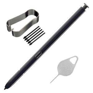 s22 ultra 5g s pen replacement s22 ultra pen with tips nibs tweezer for samsung galaxy s22 ultra 5g touch pen 6.8" sm-s908u s908u1 sm-s908w with needle repair part (black)