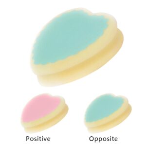 Sponge Hair Removal Magic Painless Smooth Away Hair, YeLukk Depilation Sponge Pad Remove Hair Effective Long-Lasting,Legs Skin Facial Hair Removal Sandpaper for Women Girls (Love)