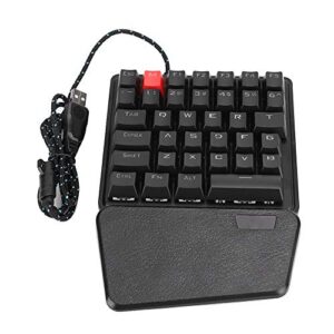 one-handed gaming keyboard, 36 keys mechanical numpad ​with led backlit, gaming keypad for pc gamer, wired usb numeric keypad, portable mini number pad