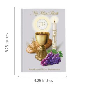 Christian Brands Light of Christ First Communion Mass Book,Remembrance Catholic Keepsake Gift for Boys or Girls,4.25x6.25 inches