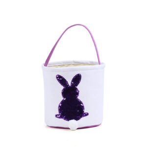 goodliest easter basket bucket sequins rabbit design easter egg candy gift hunt basket bucket bags bunny basket bags for teens toddlers purple