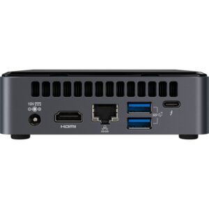 Intel NUC Kit NUC10I3FNK Business Mini Desktop Black (Intel i3-10110U 2-Core, 4GB RAM, 128GB PCIe SSD, Intel UHD, WiFi, Bluetooth, 1xHDMI, SD Card, Win 10 Home)