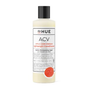 dphue apple cider vinegar lightweight conditioner, 8.5 fl oz - hydrates, adds shine & helps protect color - with aloe vera, shea butter & panthenol