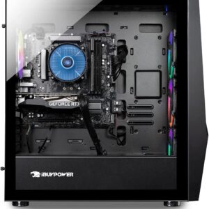 iBUYPOWER Pro Gaming PC Computer Desktop Slate5MR 250a (AMD Ryzen 3 3100 3.6 GHz, NVIDIA GTX 1650 4GB, 8GB DDR4, 480 GB SSD, WiFi Ready, Windows 11 Home)