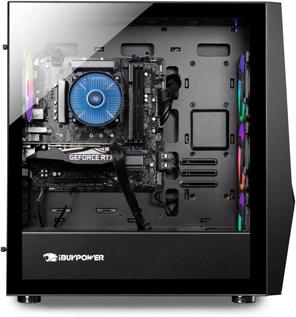 iBUYPOWER Pro Gaming PC Computer Desktop Slate5MR 250a (AMD Ryzen 3 3100 3.6 GHz, NVIDIA GTX 1650 4GB, 8GB DDR4, 480 GB SSD, WiFi Ready, Windows 11 Home)