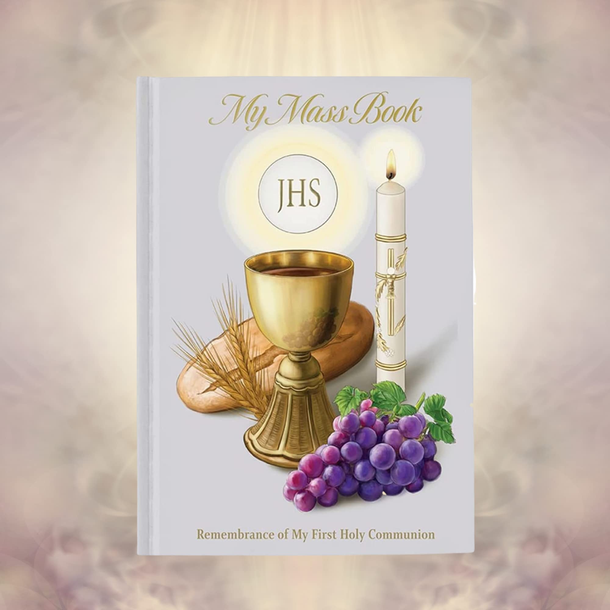 Christian Brands Light of Christ First Communion Mass Book,Remembrance Catholic Keepsake Gift for Boys or Girls,4.25x6.25 inches