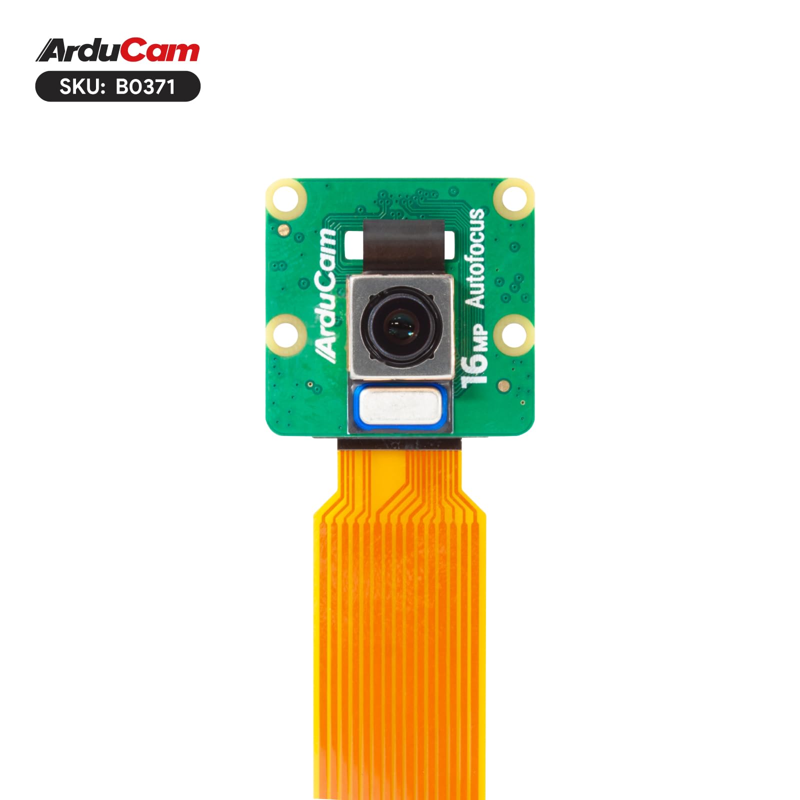 Arducam 16MP Autofocus Camera Module for Raspberry Pi with ABS Case, IMX519 16 Megapixel High Resolution Autofocus Camera for All Raspberry Pi Models