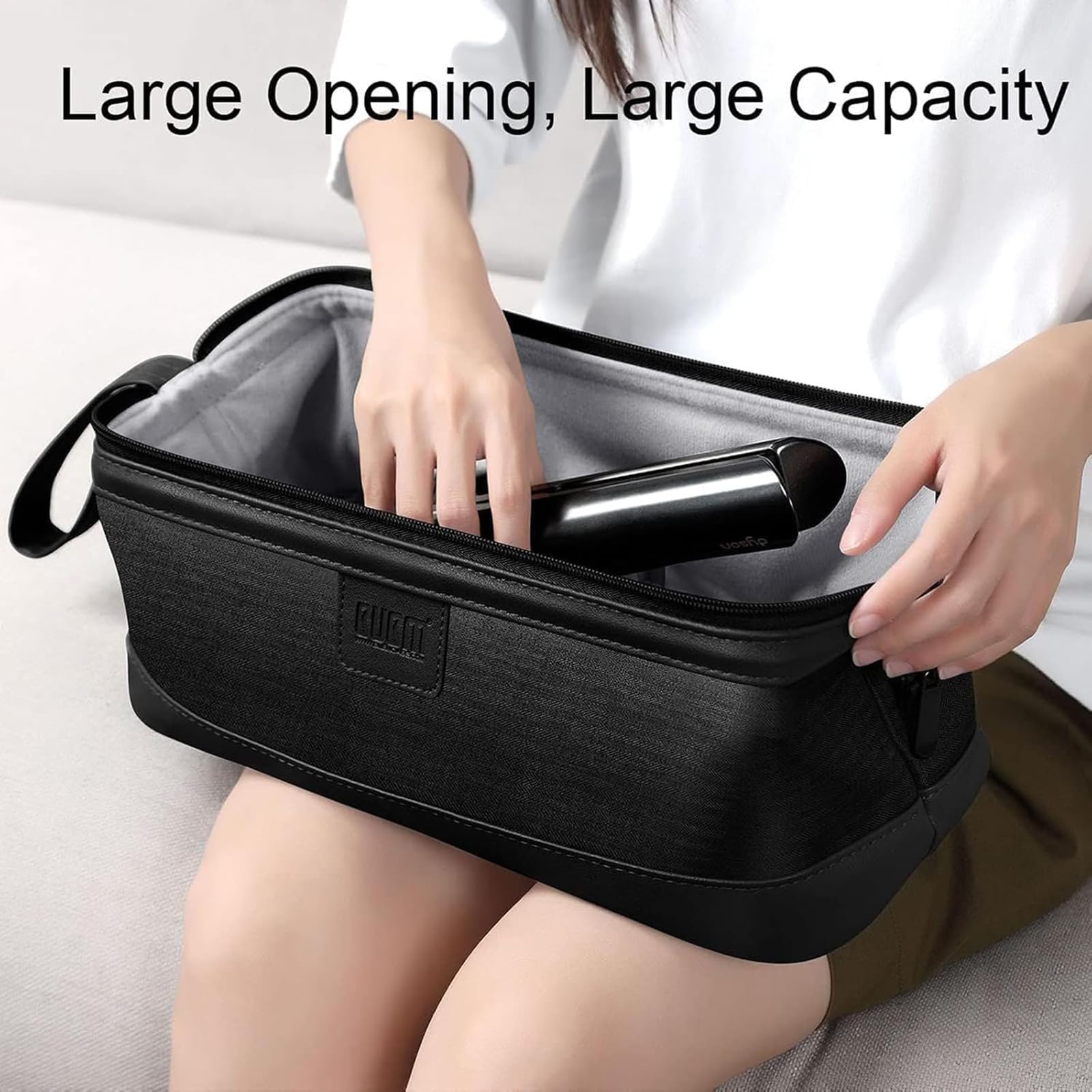 BUBM Portable Travel Storage Bag Compatible with Dyson Supersonic Hair Dryer/Dyson Airwrap Styler/Dyson Corrale hair Straightener,Black