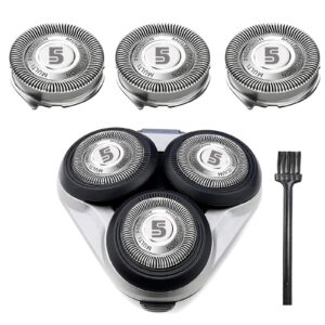 sh50 compatible with philips norelco replacement heads, 5000 replacement blades for norelco, sh50 replacement heads,3pc-pack