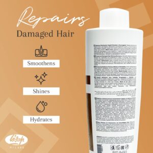 Lisap Top Care Repair | Elixir Care Shampoo | Cleanses, Hydrates, and Adds Shine to Dry, Damaged Hair | 16.91 fl oz