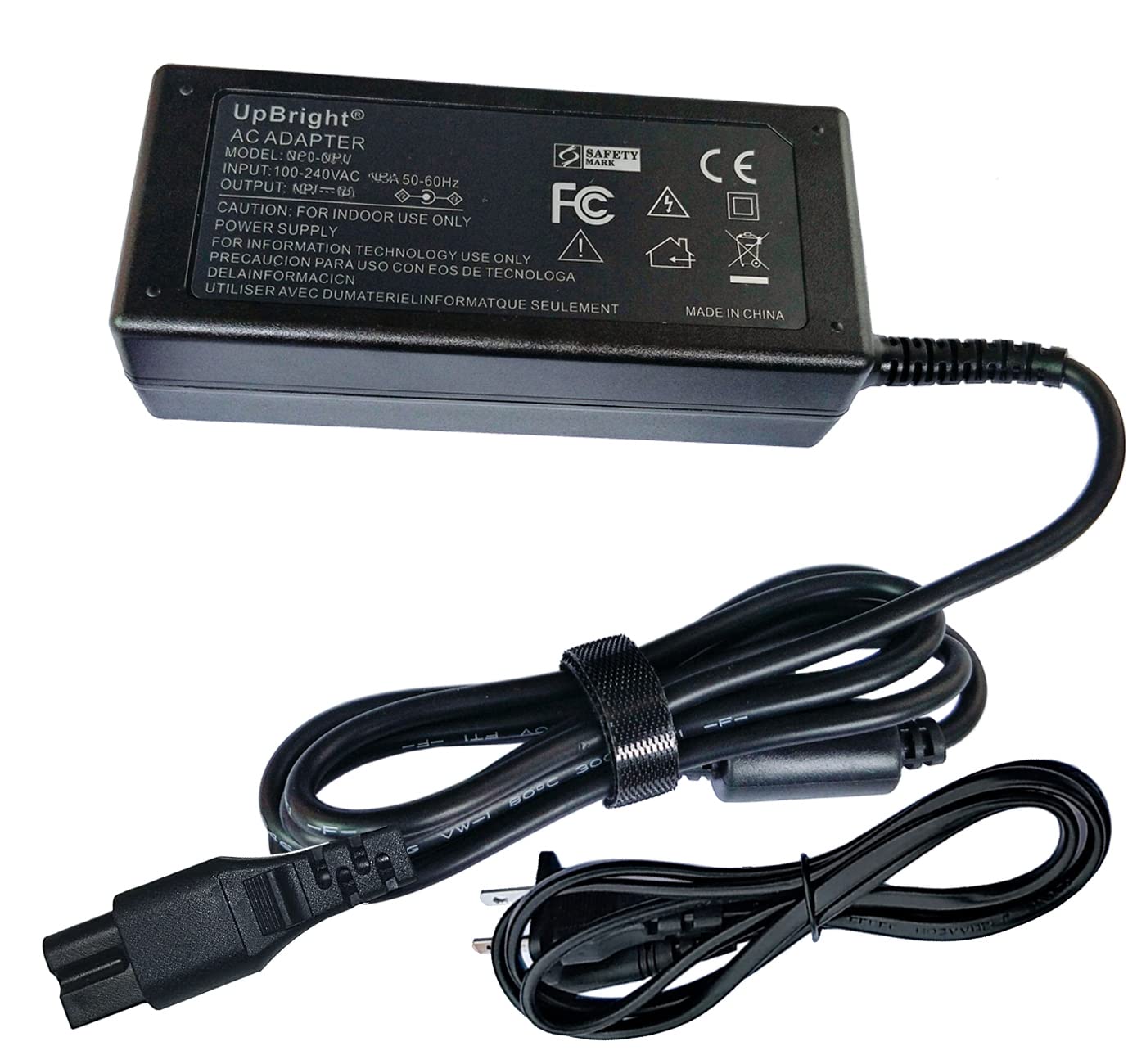 UpBright 24V 2-Prong AC/DC Adapter Compatible with Belmint Press Escape BEL-FM1 BEL-FM 8538115 BELFOOTMAS BEL-FM1-BK BEL-FM-01 Deep Kneading Shiatsu Foot Massager Machine Power Supply Battery Charger