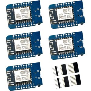 hosyond 5pcs d1 mini nodemcu esp8266 esp-12f wifi module development board compatible with arduino/wemos d1 mini