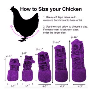 Washable Chicken Diapers for Hens or Roosters - Fashionable Nappy - Pet Chicken Diaper (Star Spangle, Small)