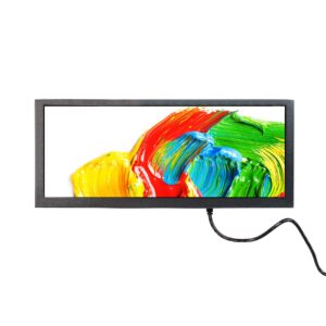 vsdisplay 12.3 inch 12.3'' 1920x720 600nit ips portable lcd monitor vs123zj01a,with hd-mi usb vga video port,dual speakers, as diy stretched bar display