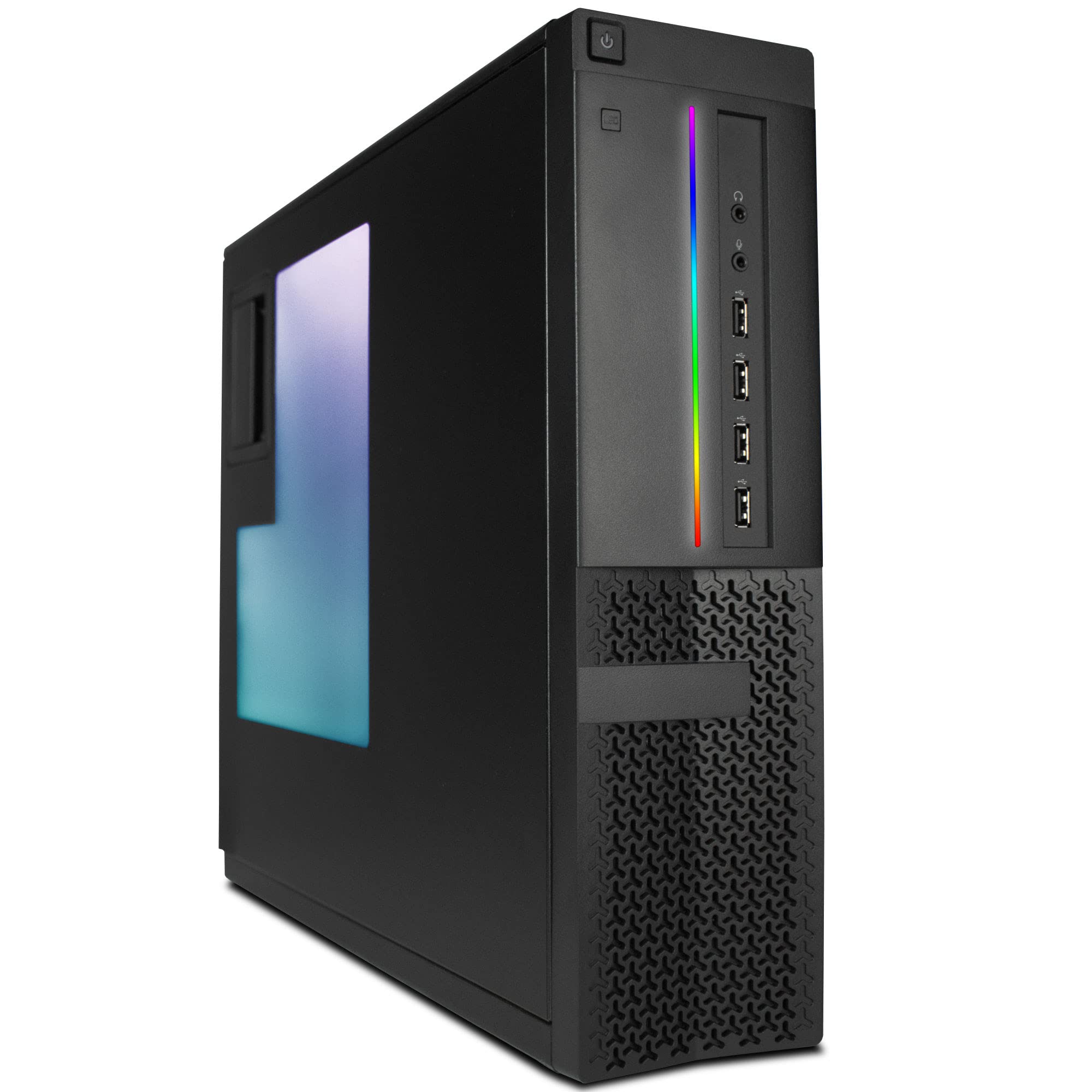 Dell Desktop Computer PC w/RGB Lighting | Intel Quad-Core i5 | 8GB DDR3 RAM | 240GB SSD | WiFi + Bluetooth | Windows 10 (Renewed)