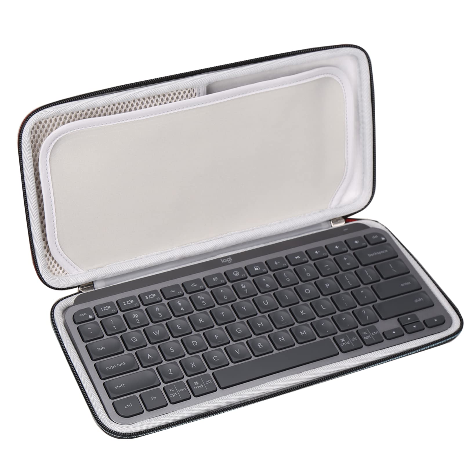 FBLFOBELI EVA Hard Storage Case for Logitech MX Keys Mini Minimalist Wireless Illuminated Keyboard, Travel Carrying Bag