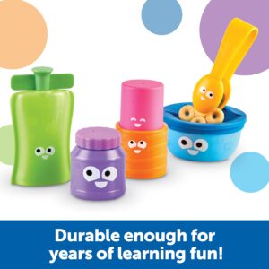 Learning Resources Helping Hands Snack Friends -Toddler Toys, Fine Motor Fun, Preschool, Fine Motor Skills, Toddler Activities, Occupational Therapy Toys,Age 3+,7 Pieces