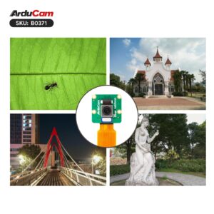 Arducam 16MP Autofocus Camera Module for Raspberry Pi with ABS Case, IMX519 16 Megapixel High Resolution Autofocus Camera for All Raspberry Pi Models